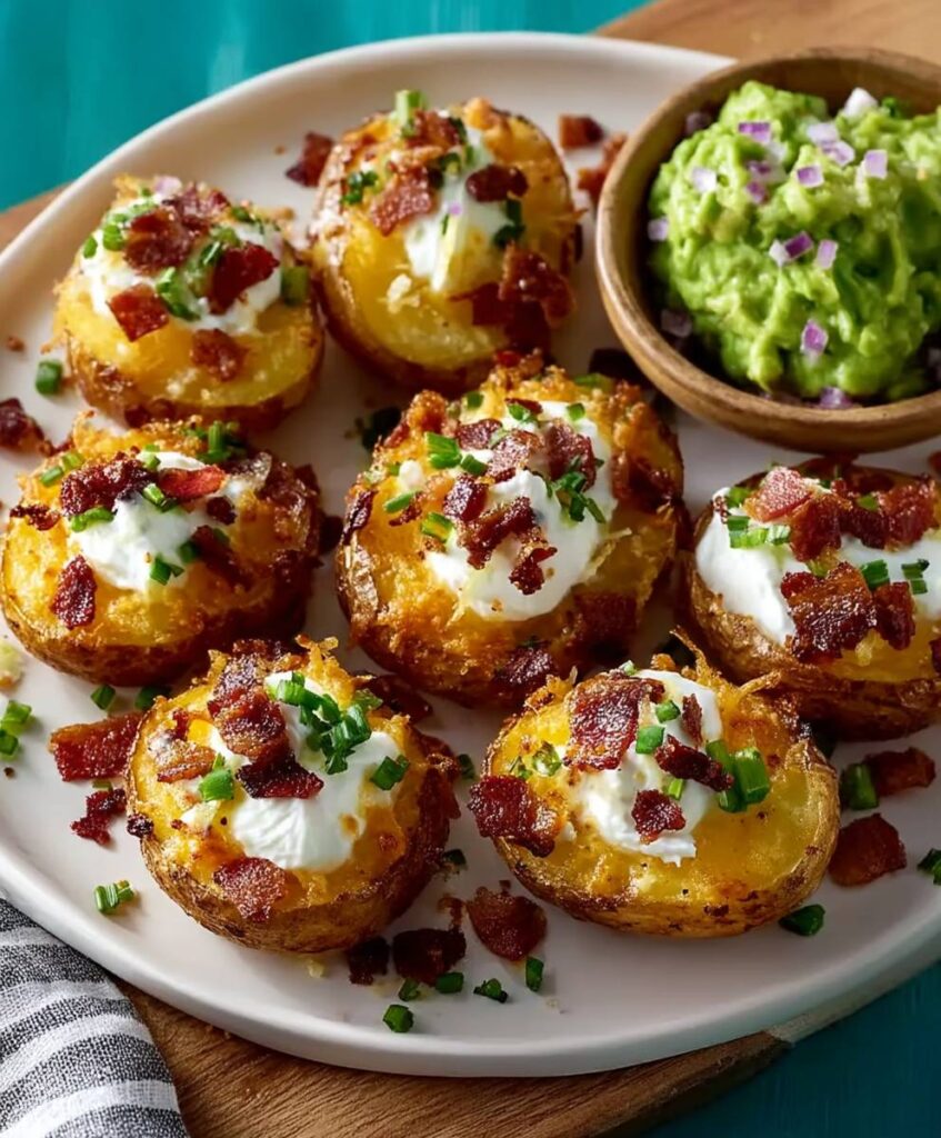 Crunchy Mini Potato Skins | Easy Crispy Party Appetizer